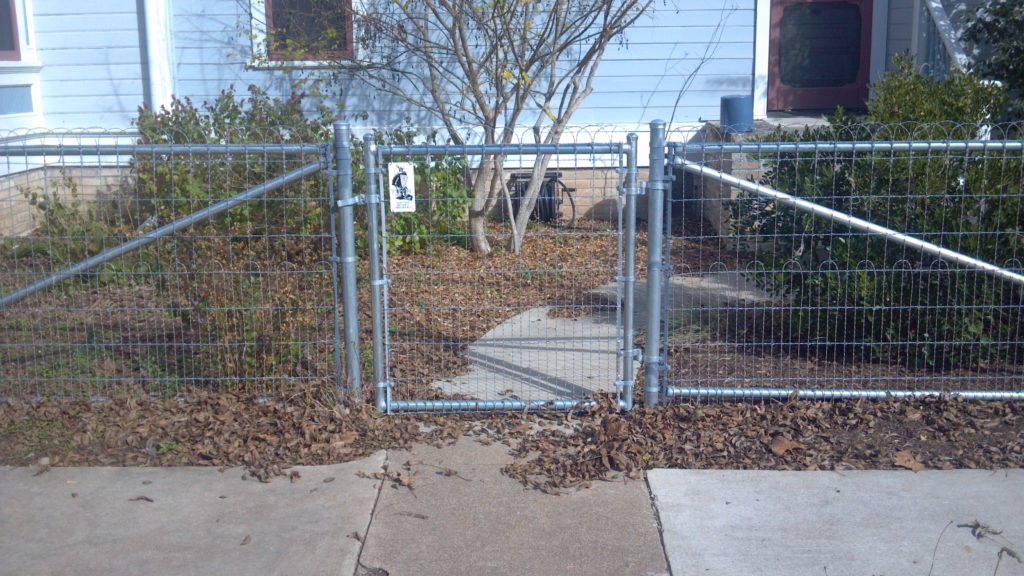 Residential Chain Link with Access Control Gate - Viking Fence