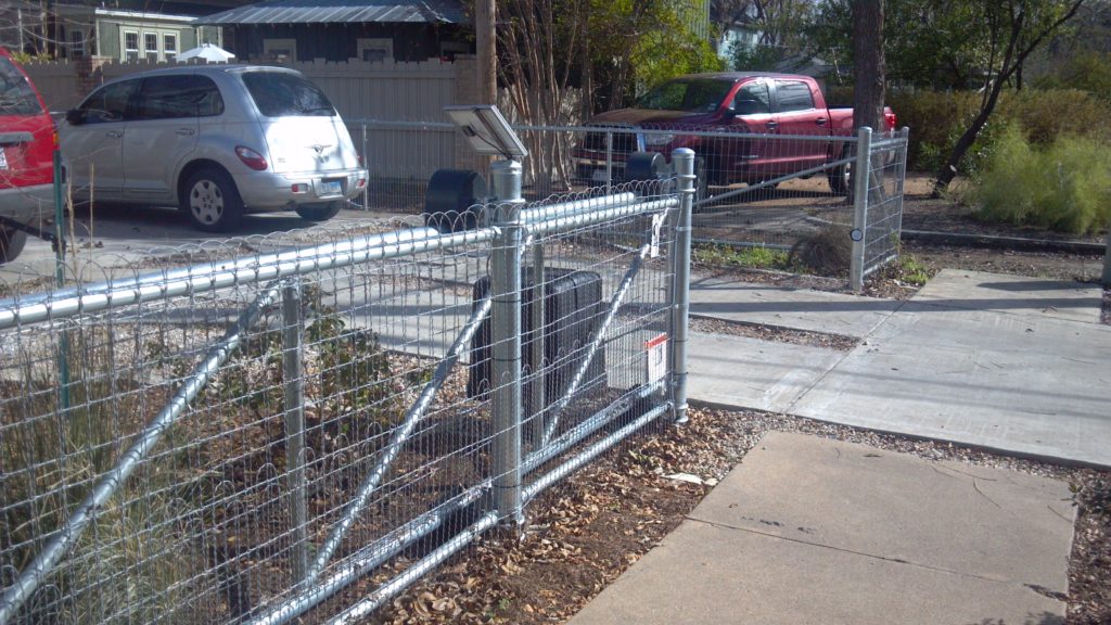 Residential Chain Link with Access Control Gate - Viking Fence