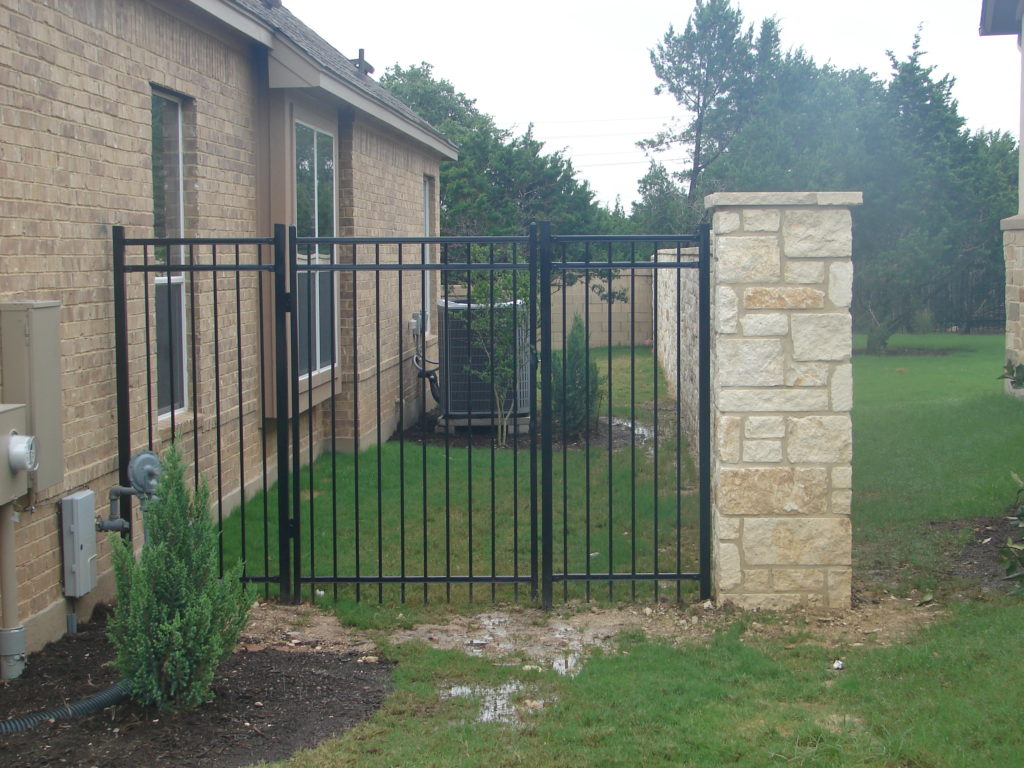 Three-Rail Iron Fence - Viking Fence