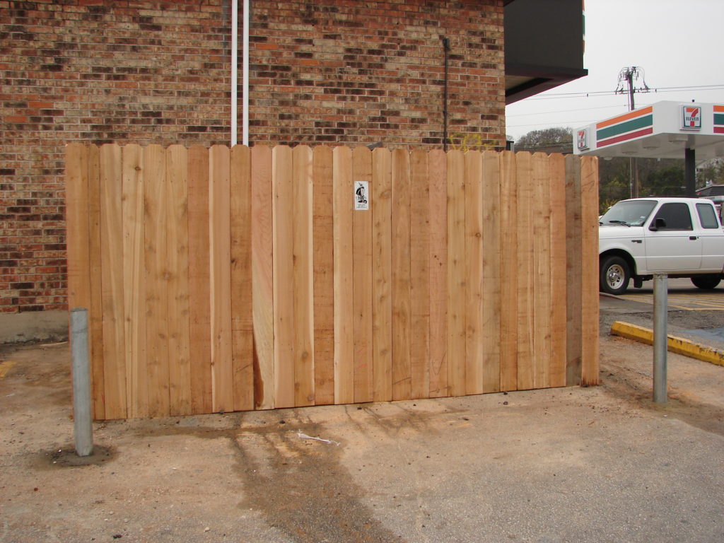 Wood Dumpster Enclosure - Viking Fence